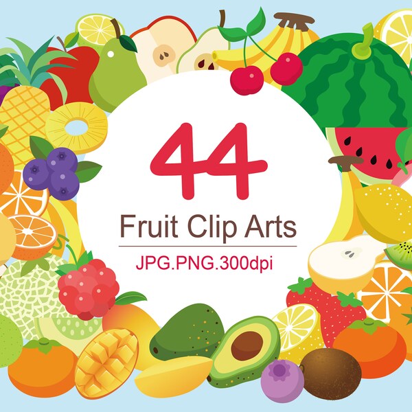 Fruit Clip Art - Etsy