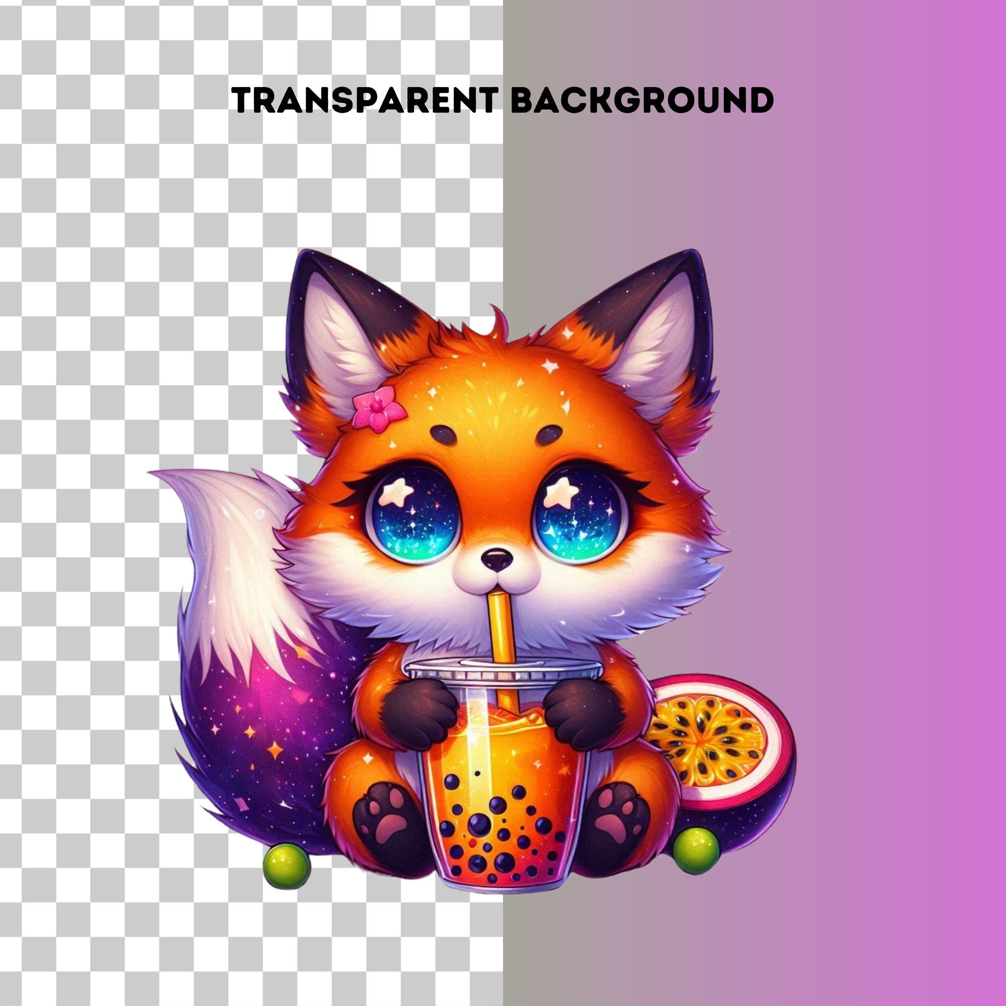 Bubble Tea Animals Clipart, Bobba Tea Animals, Bubble Tea PNG Bundle ...