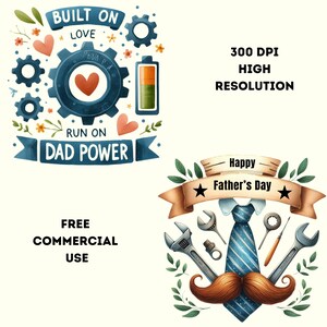 Father's Day Quotes Clipart, Happy Fathers Day Bundle, High Quality ...