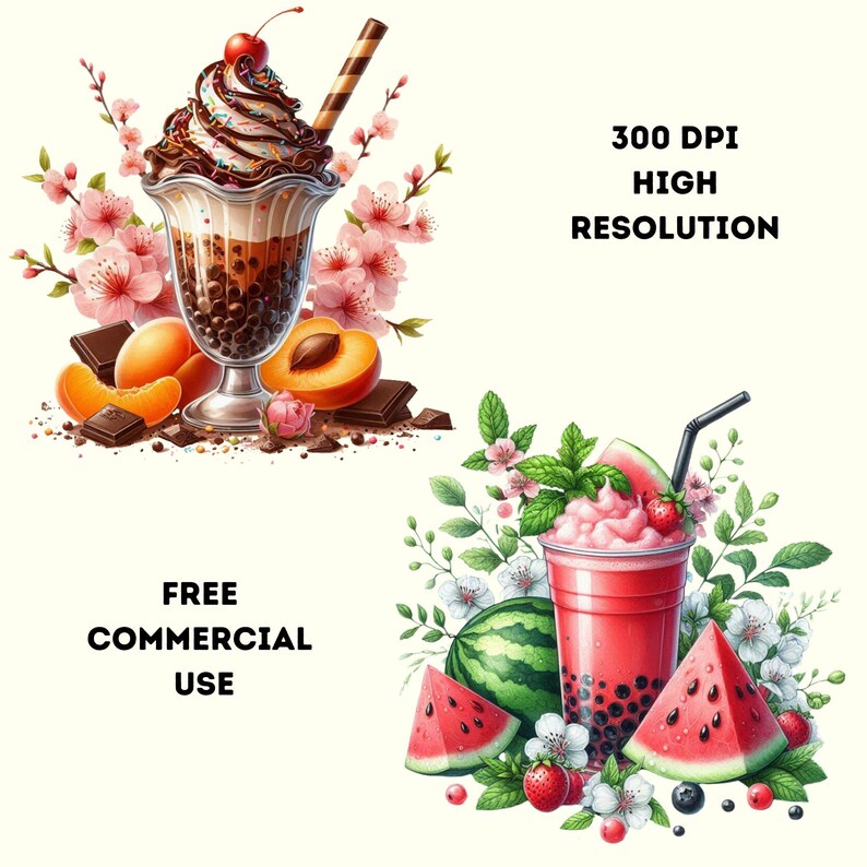 Bubble Tea Clipart, Summer Drinks Clipart, Cute Bubble Tea Clipart ...