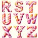 Pink Candy Alphabet Clipart, Birthday Candy Alphabet, Candyland Letters ...