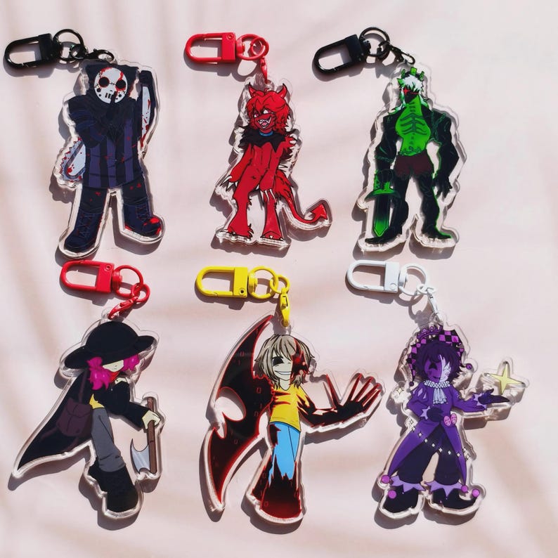 Forsaken Keychain,acrylic Keychain | 1x1x1x1,two Time,azure,elliot ...