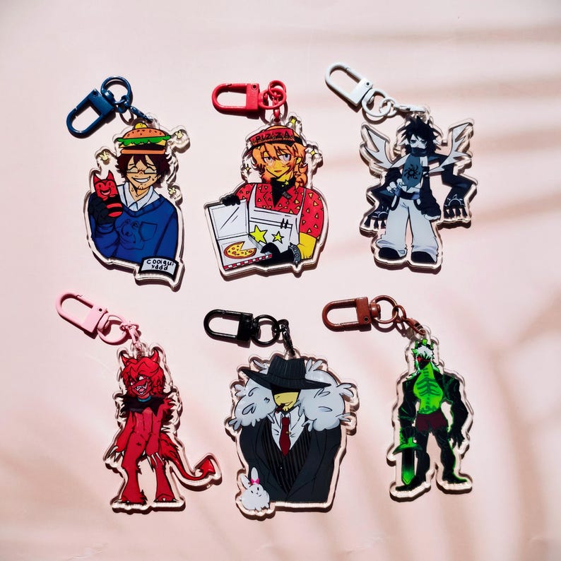 Forsaken Keychain,acrylic Keychain | 1x1x1x1,two Time,azure,elliot ...