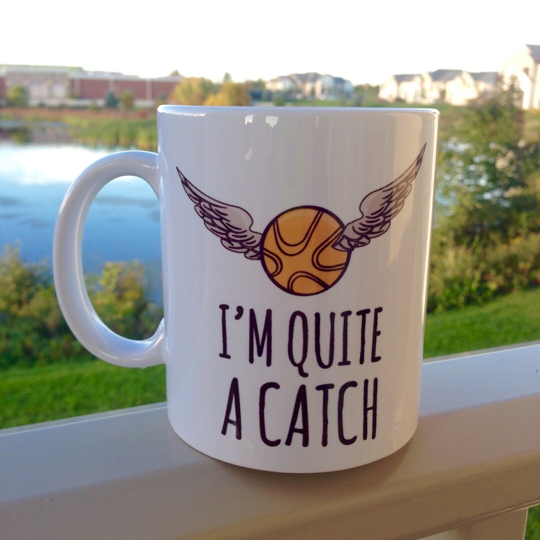 I'm Quite A Catch Golden Snitch Mug - Etsy