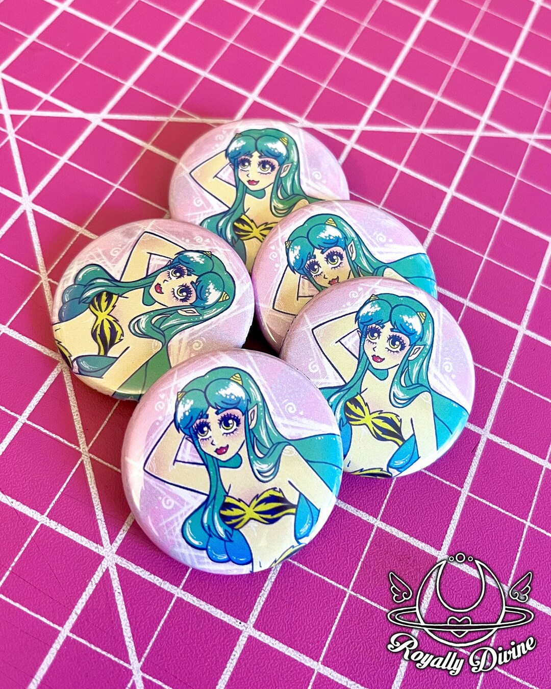 Urusei Yatsura Lum Button - Etsy