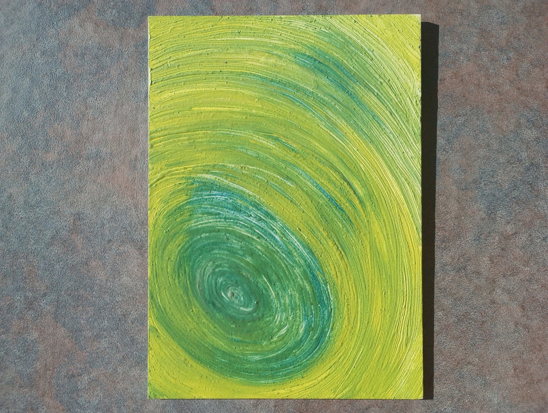 Whirlpool Abstract Oil Painting on Panel 5x7 - Etsy