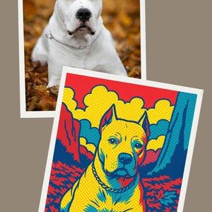 Pop Art Pet Portrait – Custom Colorful Dog or Cat Art – Comic Style ...