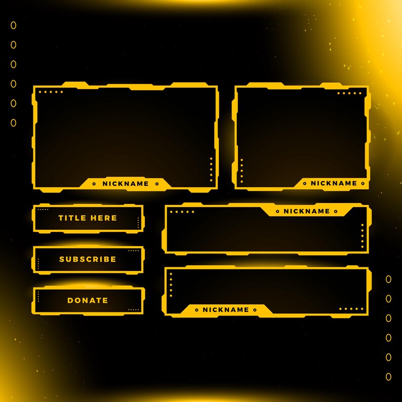 Customizable Gaming Stream Overlay Pack – 4 Dynamic Free Fire-themed ...