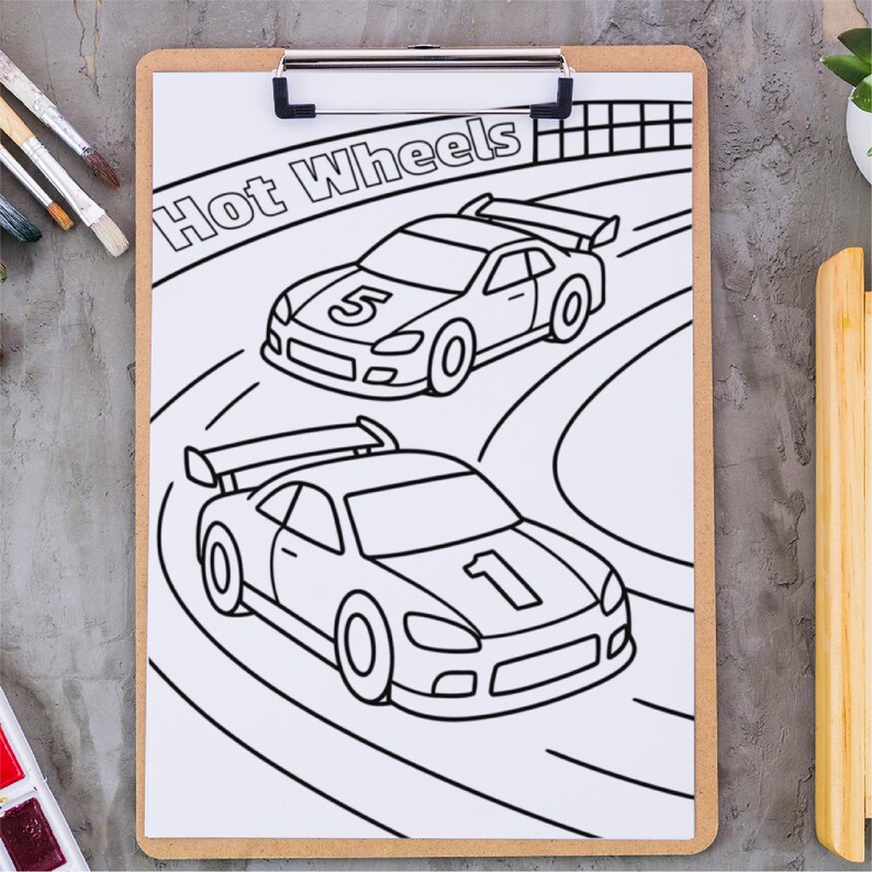 Printable Race Car Coloring Pages for Kids | Fun Car Activity Sheets ...