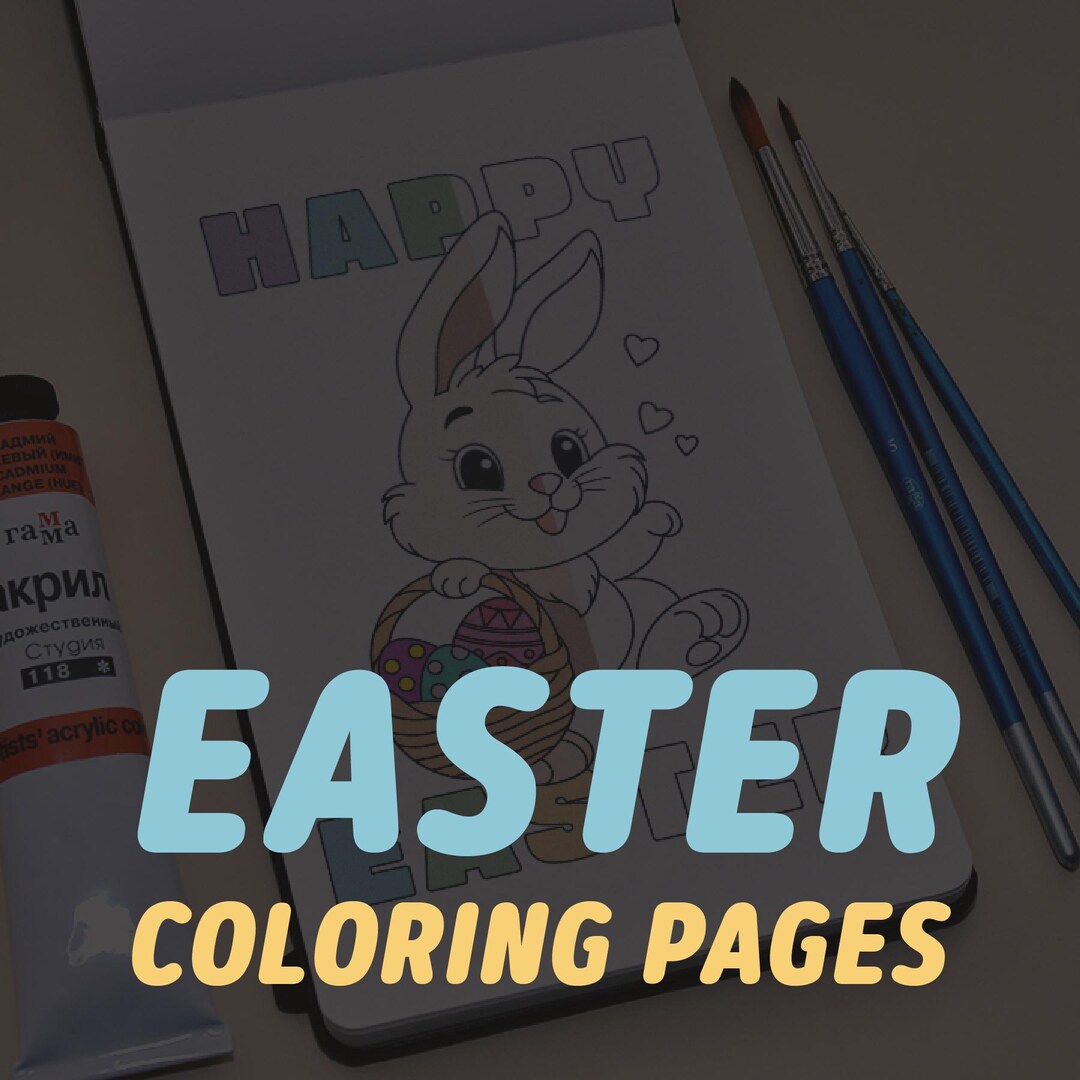 Easter Coloring Pages – Fun Printable for Kids With Editable AI File ...