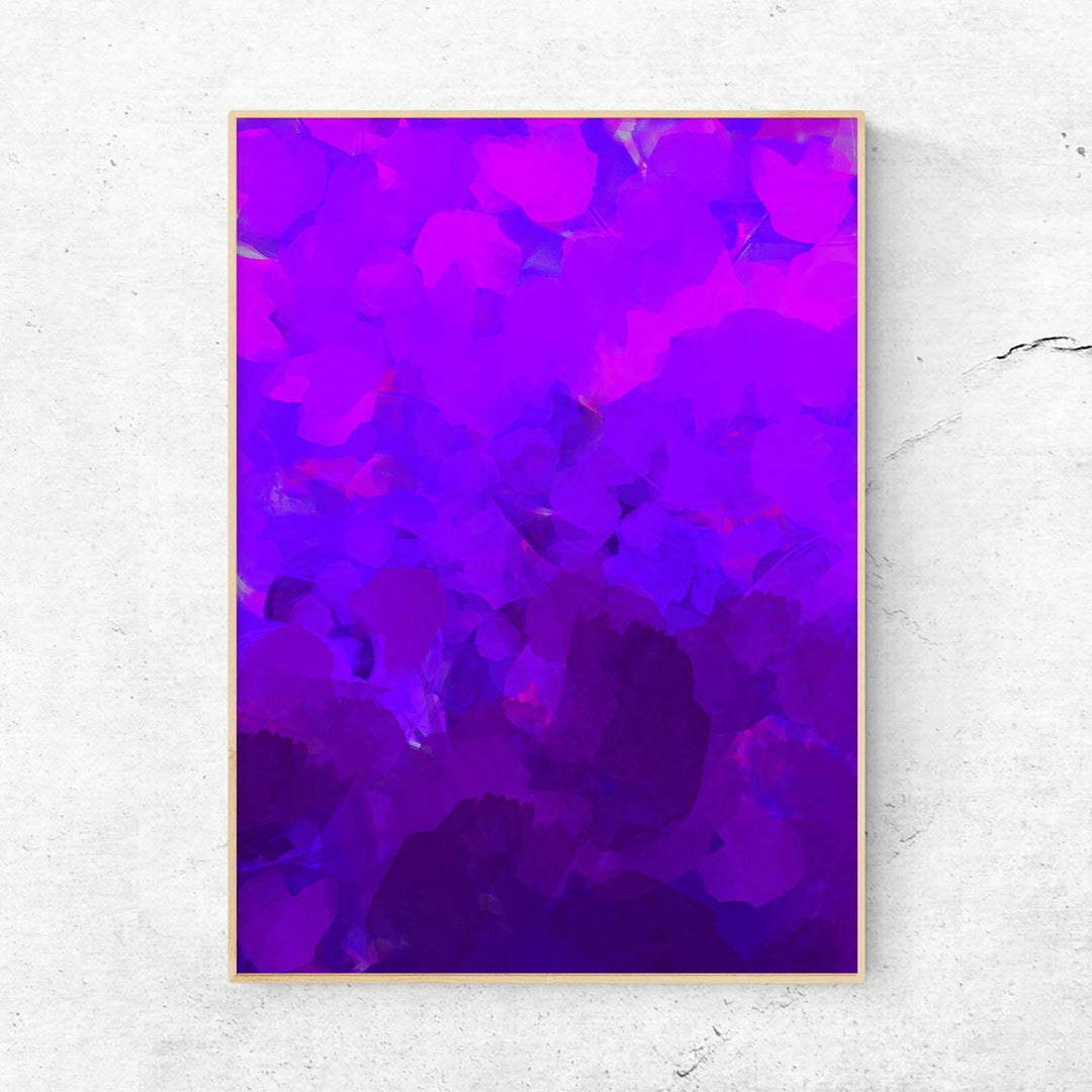 Purple Shades Poster, Violet Canvas, Print Wall Art, Smart Art DIGITAL ...