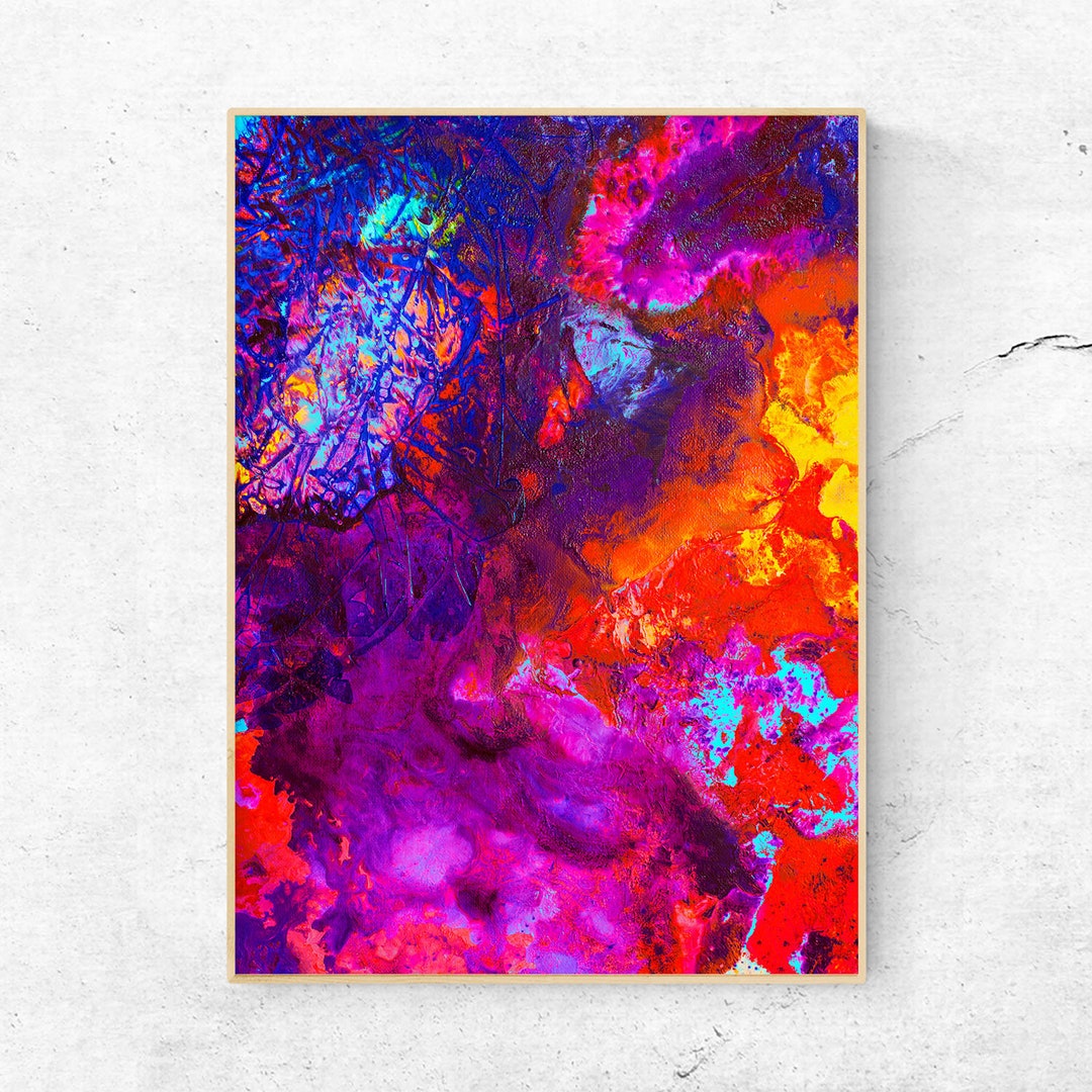 Purple Shade Print, Downloadable Print, Original Painting Design ...