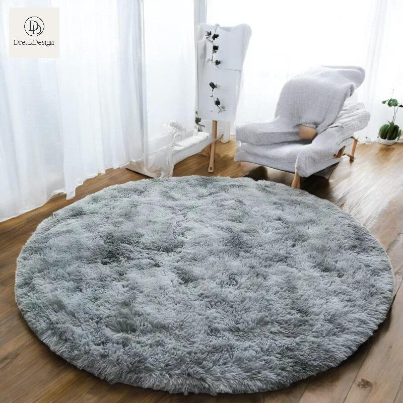 Ultra Soft Round Plush Rug – White Fuzzy Carpet for Bedroom, Living ...