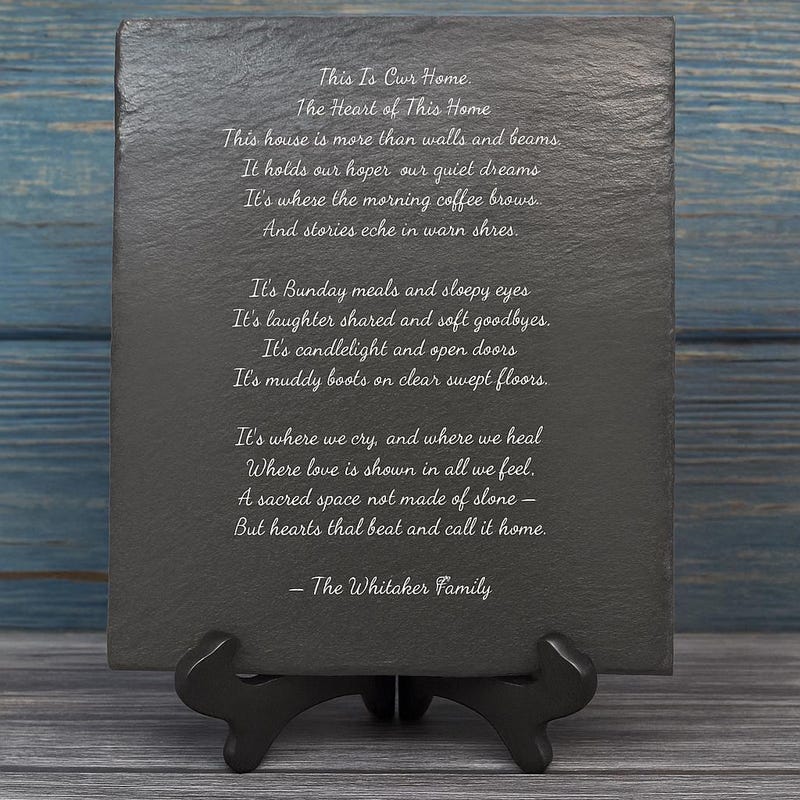 Outdoor Name Plate Slate - Etsy