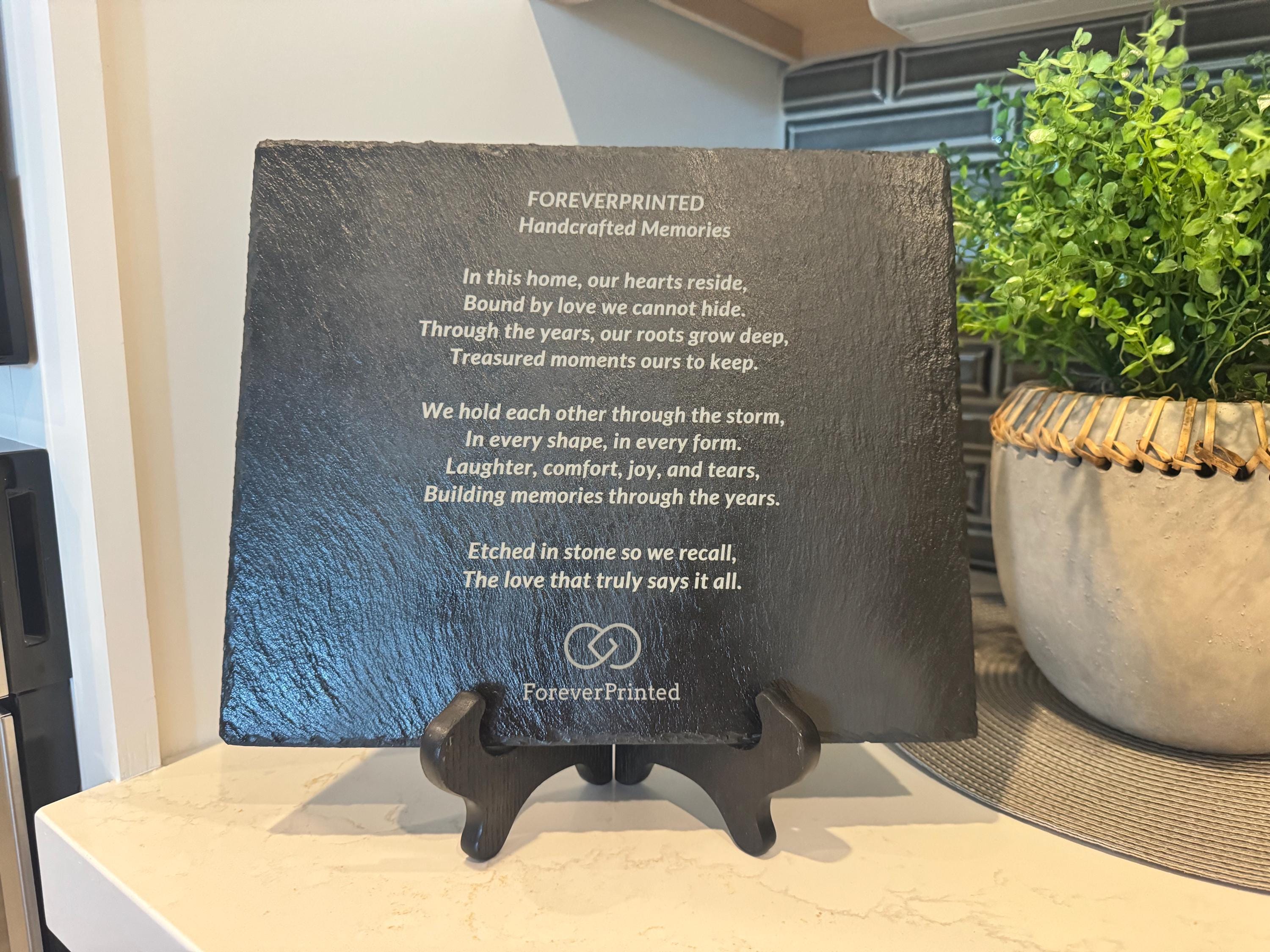 Personalized Slate Plaque – Custom Engraved Message, Poem or Letter ...