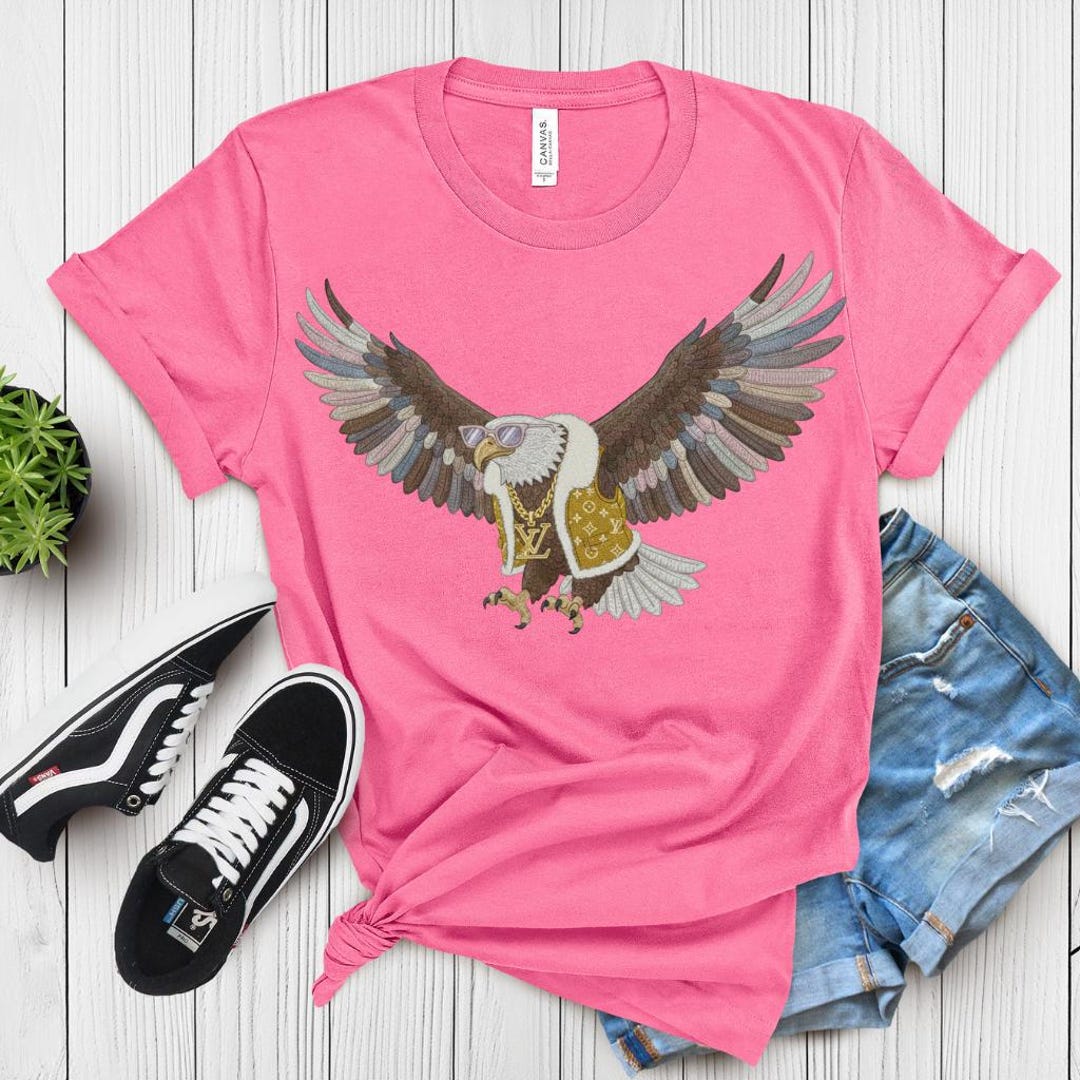 Faux Luxe Teddy Eagle, Faux Yarn Teddy Eagle Shirt, Monogram Graphics ...
