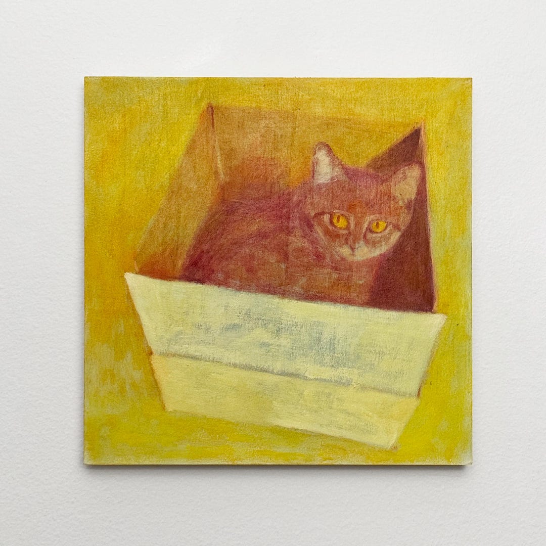 Moody Pet Portrait Oil Painting Ready to Hang Minimalist Style - Etsy