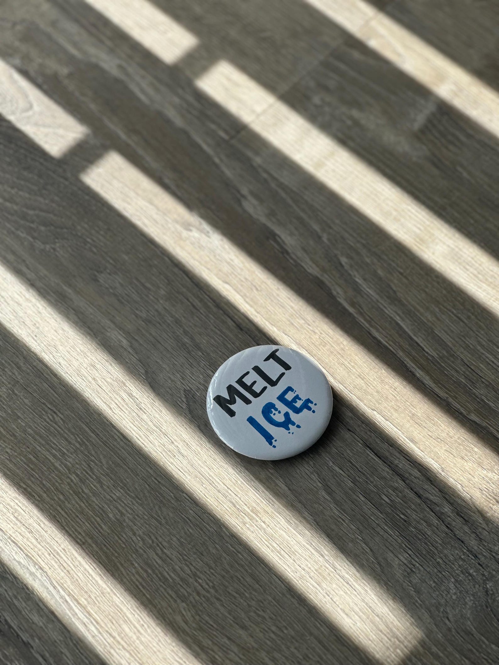 MELT ICE Button – Hand-written Anti-ice Protest Pin, Immigration ...