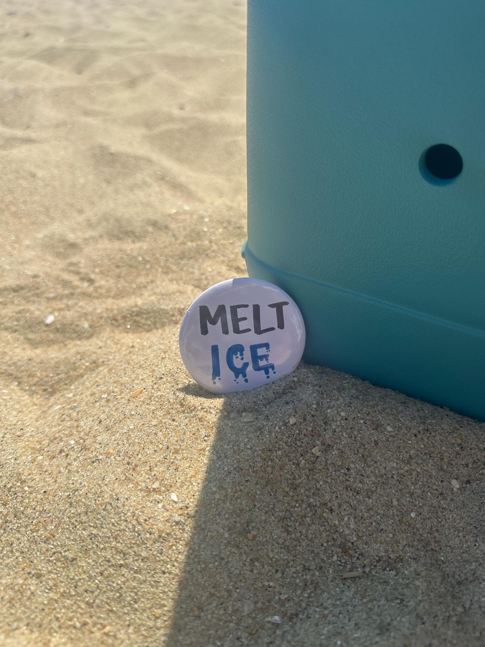 MELT ICE Button – Hand-written Anti-ice Protest Pin, Immigration ...