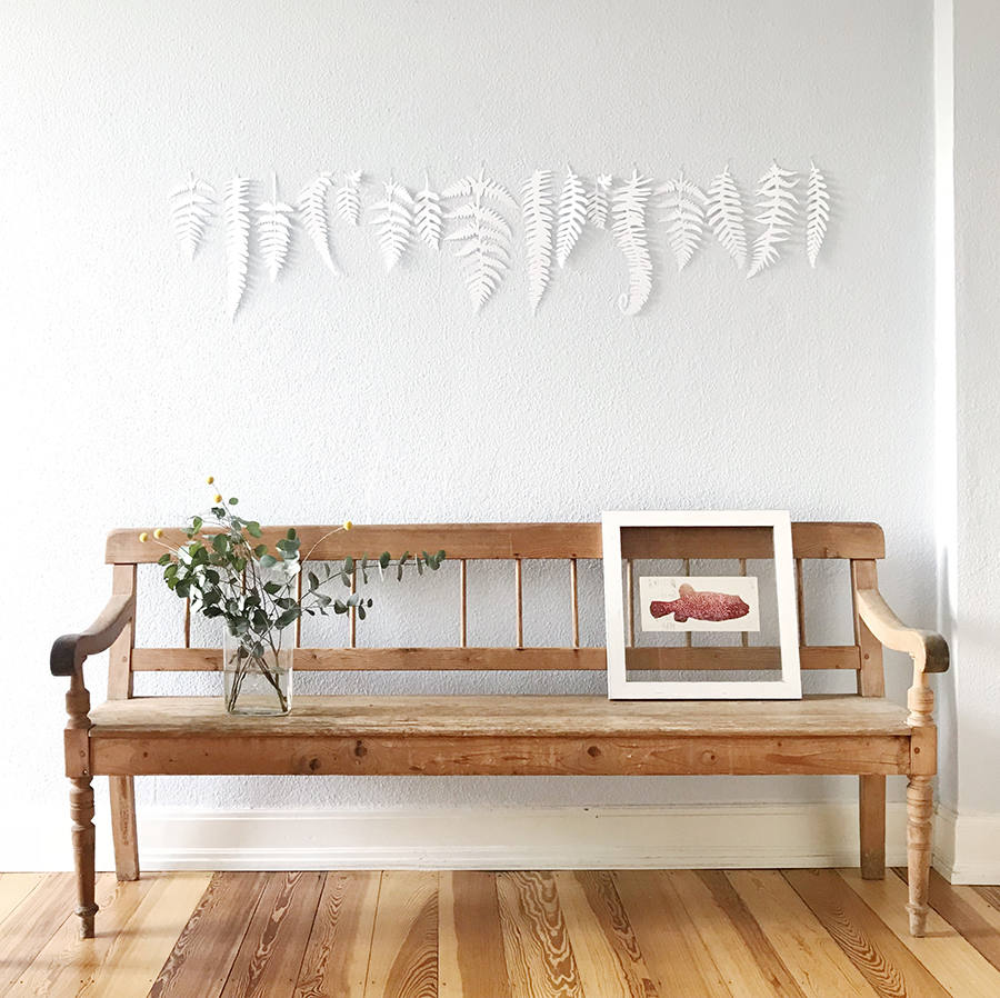 Fern Paper Leaf Garland Frond Fern Decor Paper Leaf Party - Etsy UK