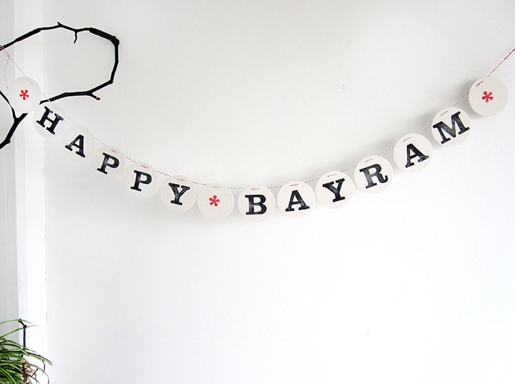 EID MUBARAK Girlande aus Buchstaben zur Ramadan Dekoration im | Etsy