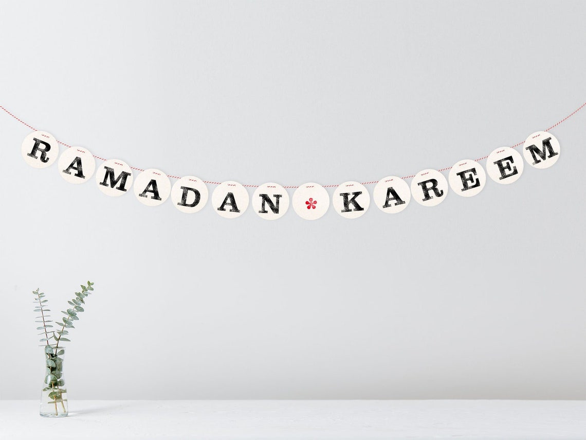 EID MUBARAK Girlande aus Buchstaben zur Ramadan Dekoration im | Etsy
