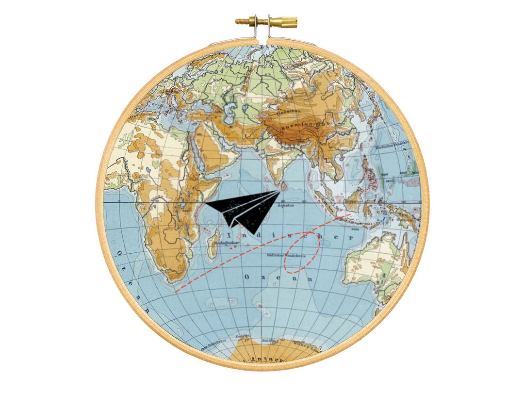 Aviator on World Tour, Paper Aviator on a World Map With Flight Path ...