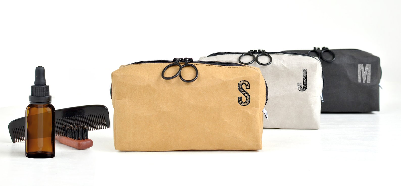 Personalized Small Dopp Kit, Mens Wash Bag for Beard Care Products ...