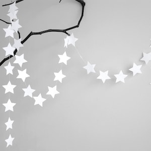 STAR Garland in Silver, Paper Garland, Wedding Garland, Wedding ...