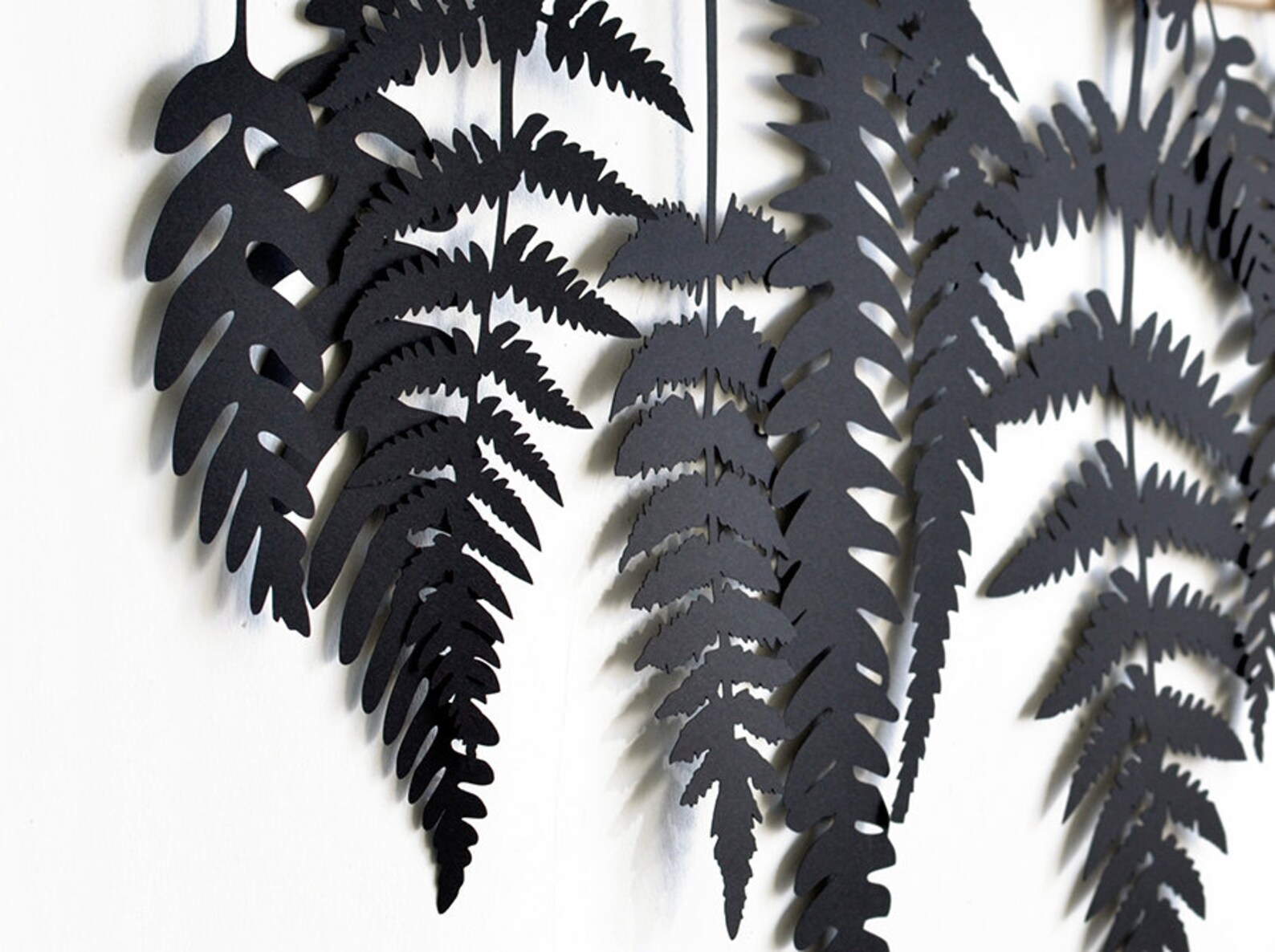 Fern Paper Leaf Garland Frond Fern Decor Paper Leaf Party - Etsy UK
