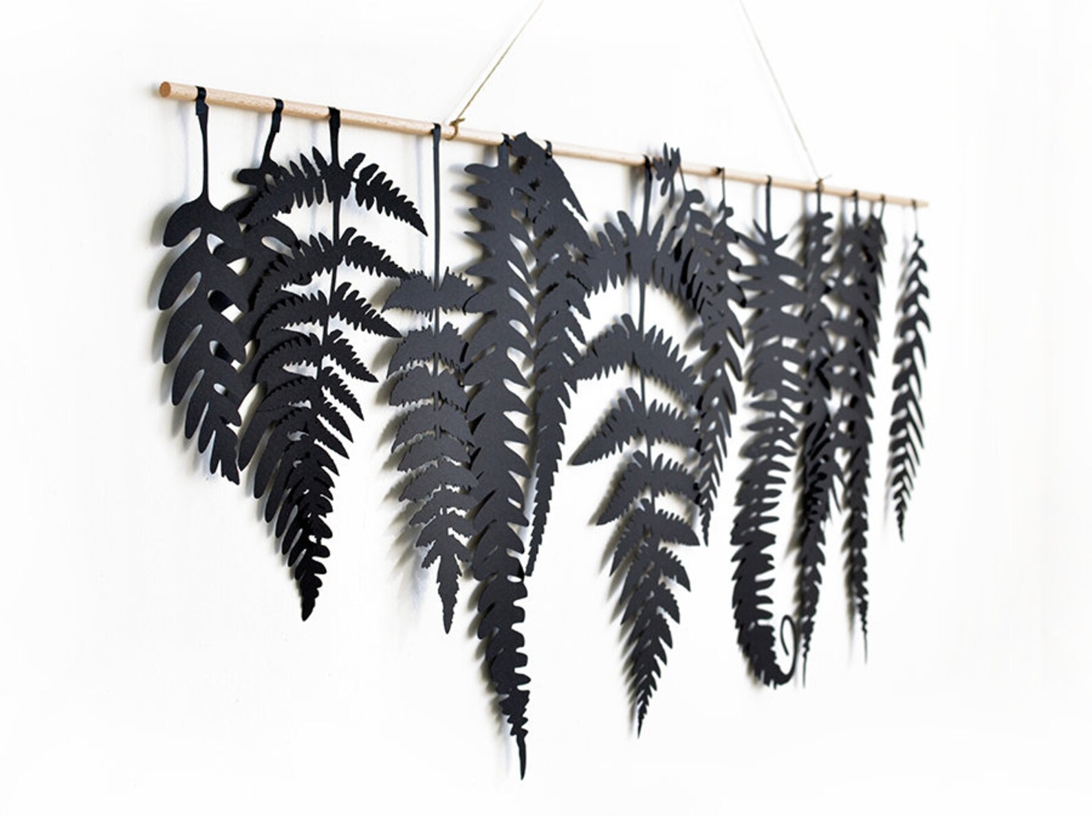 Fern Paper Leaves Garland Frond Fern Decor Paper Leaf - Etsy