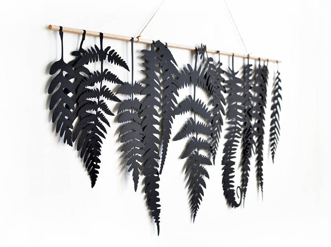Fern Garland Paper Leaf Frond Fern Decor Paper Leaf Party - Etsy