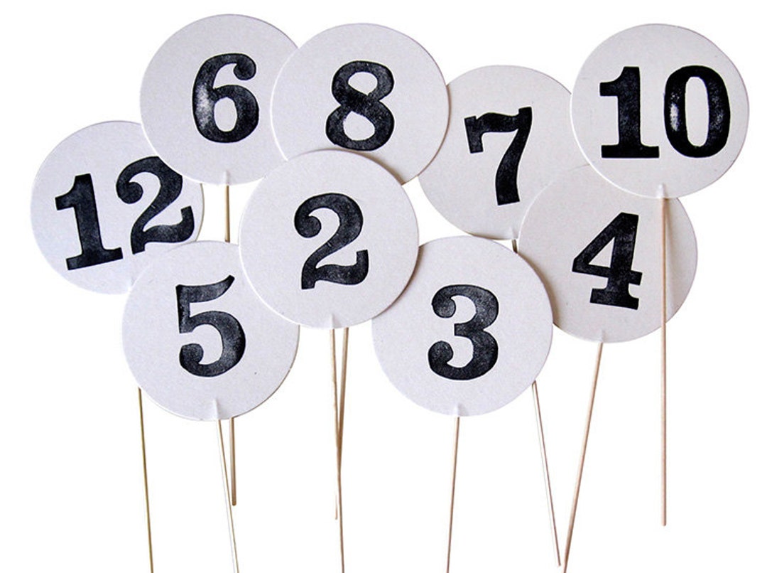 Table Numbers Wedding Perfect Match to the Personalized - Etsy