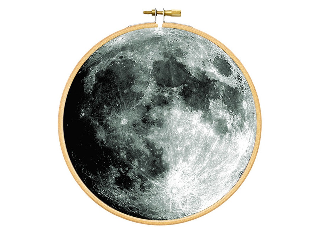 MOON Full Moon Round Picture Wall Decoration Art Under the Stars ...