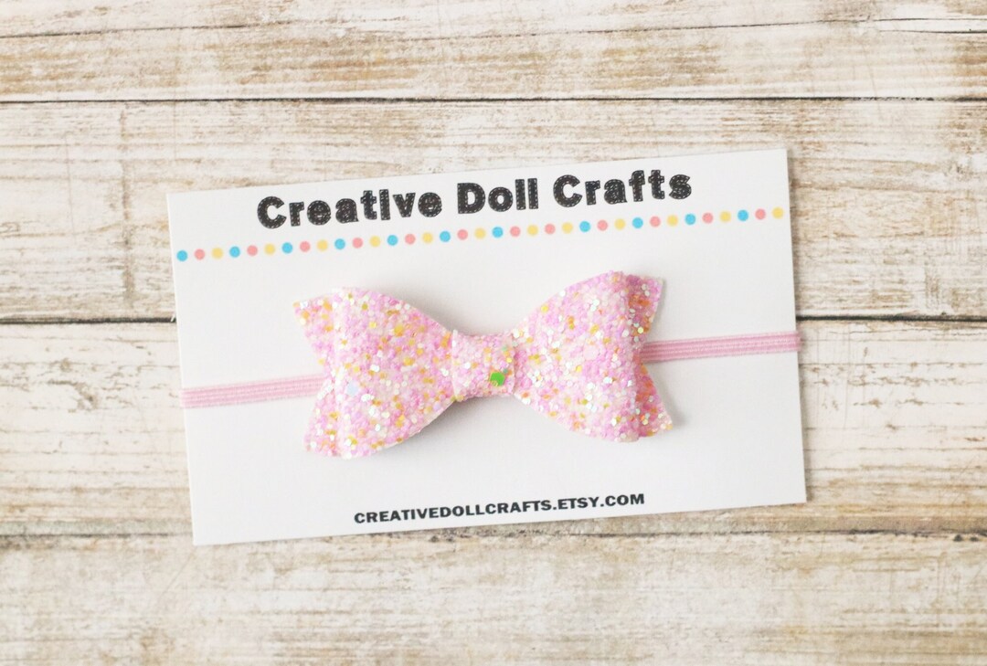Pink Bow, Pink Doll Headband, Doll Headband, 18 Inch Doll, Doll Bow ...