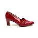 Vintage 1960s Deadstock Pilgrim Heels // Red Vegan Patent Leather Mod ...