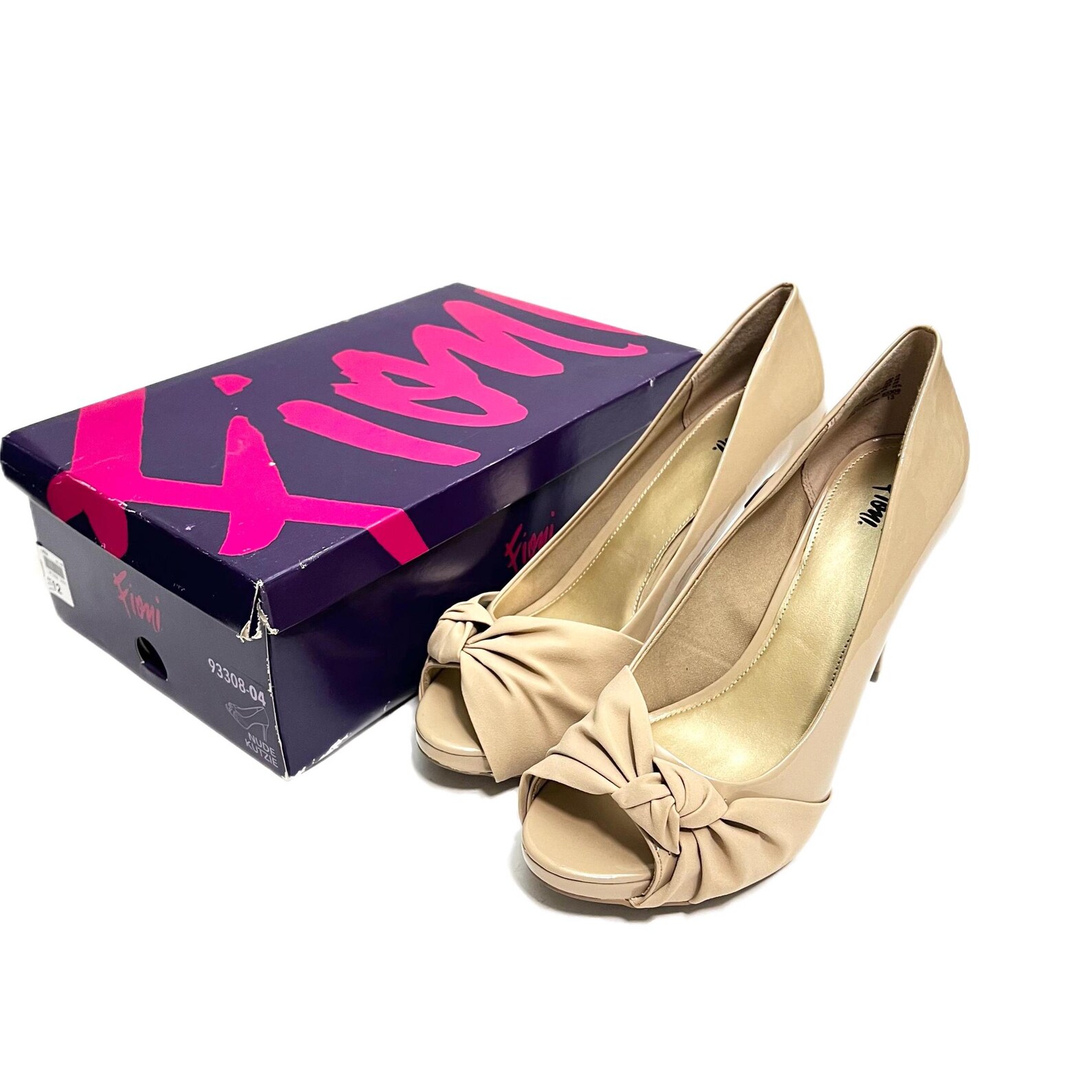 Vintage Y2K Deadstock Platform Stilettos // Vegan Khaki Tan Patent ...