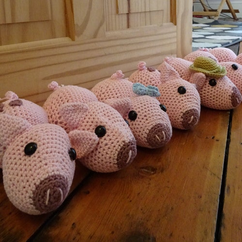 Piglet Draught Excluder/doorstop Amigurumi Crochet Pdf Pattern - Etsy