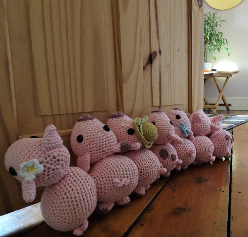 Piglet Draught Excluder/doorstop Amigurumi Crochet Pdf Pattern - Etsy