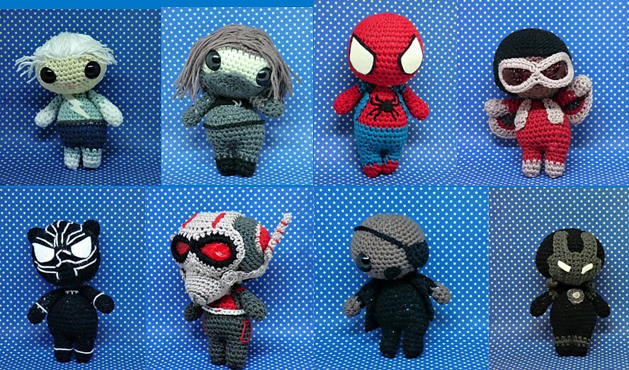 Infinity War Avengers Full Set of 32 PDF Crochet Patterns | Etsy