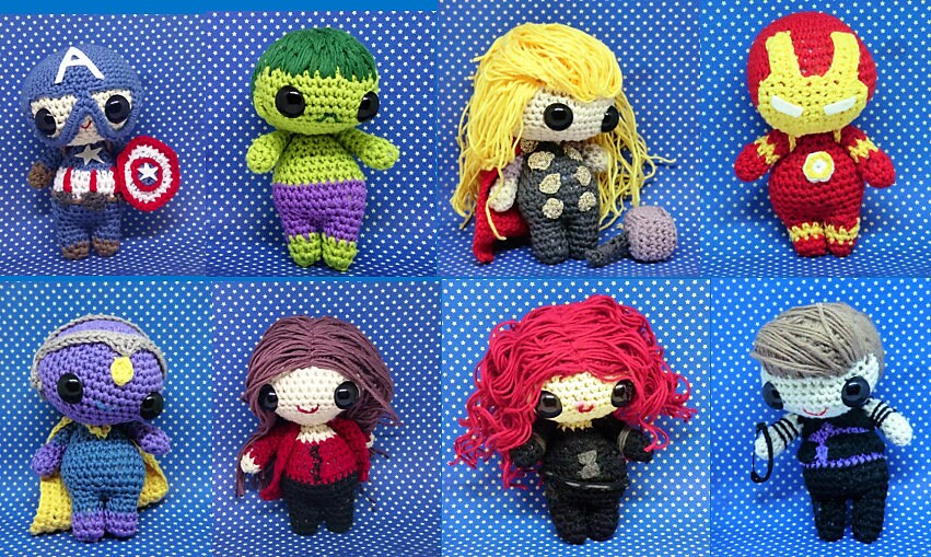 Infinity War Avengers Full Set of 32 PDF Crochet Patterns | Etsy