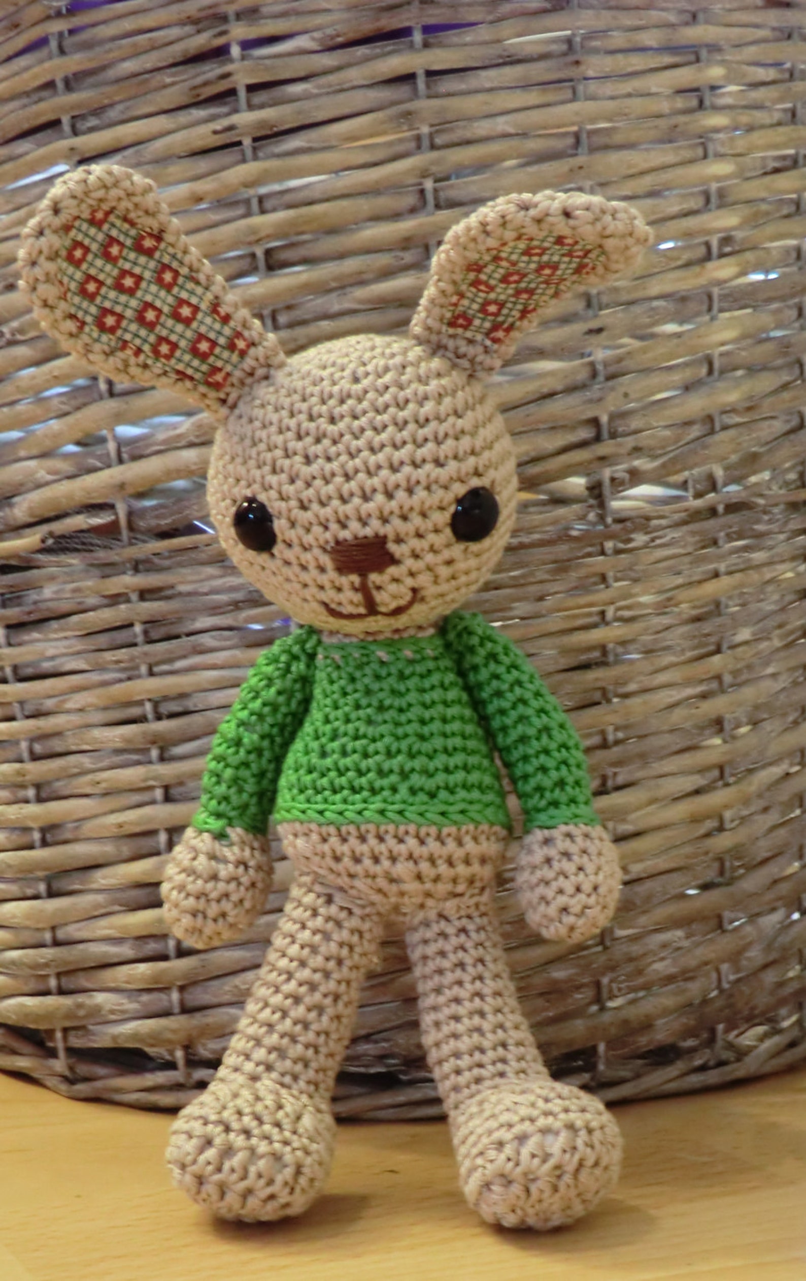 Green Sweater Bunny Amigurumi Crochet Pattern - Etsy