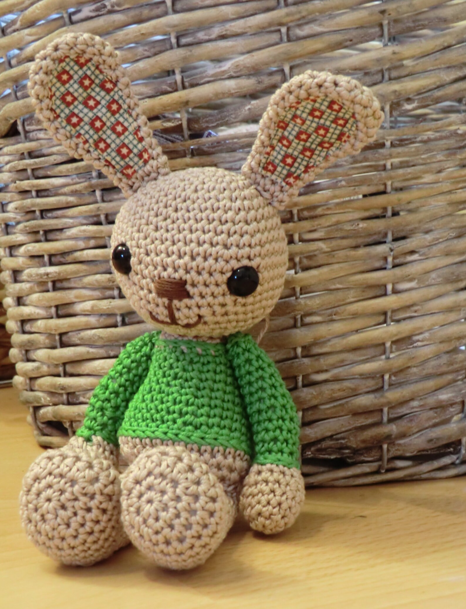 Green Sweater Bunny Amigurumi Crochet Pattern - Etsy