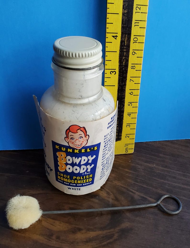 Vintage Howdy Doody Bottle of Shoe Polish - Etsy