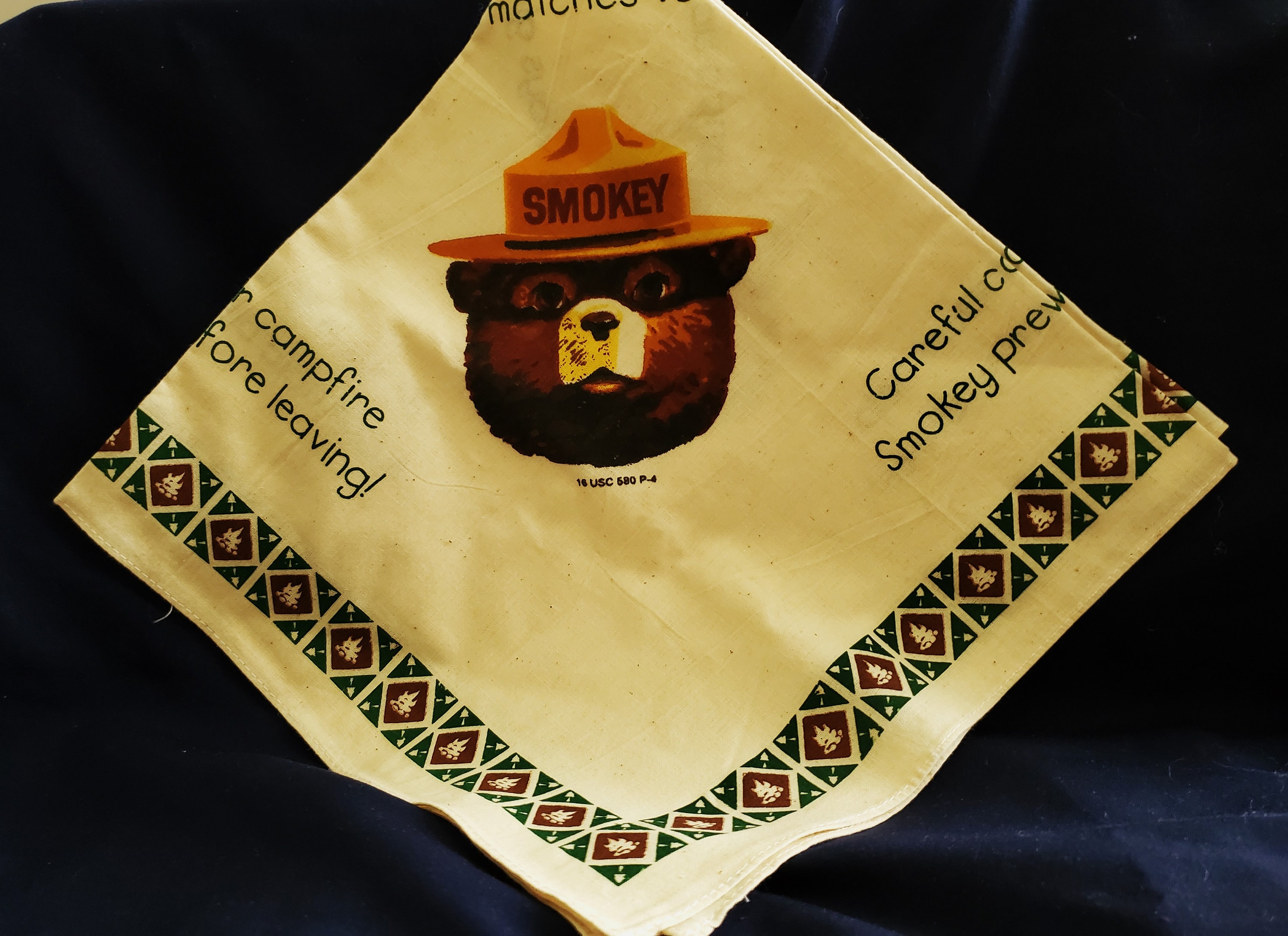 Vintage Smokey the Bear Bandanas - Etsy