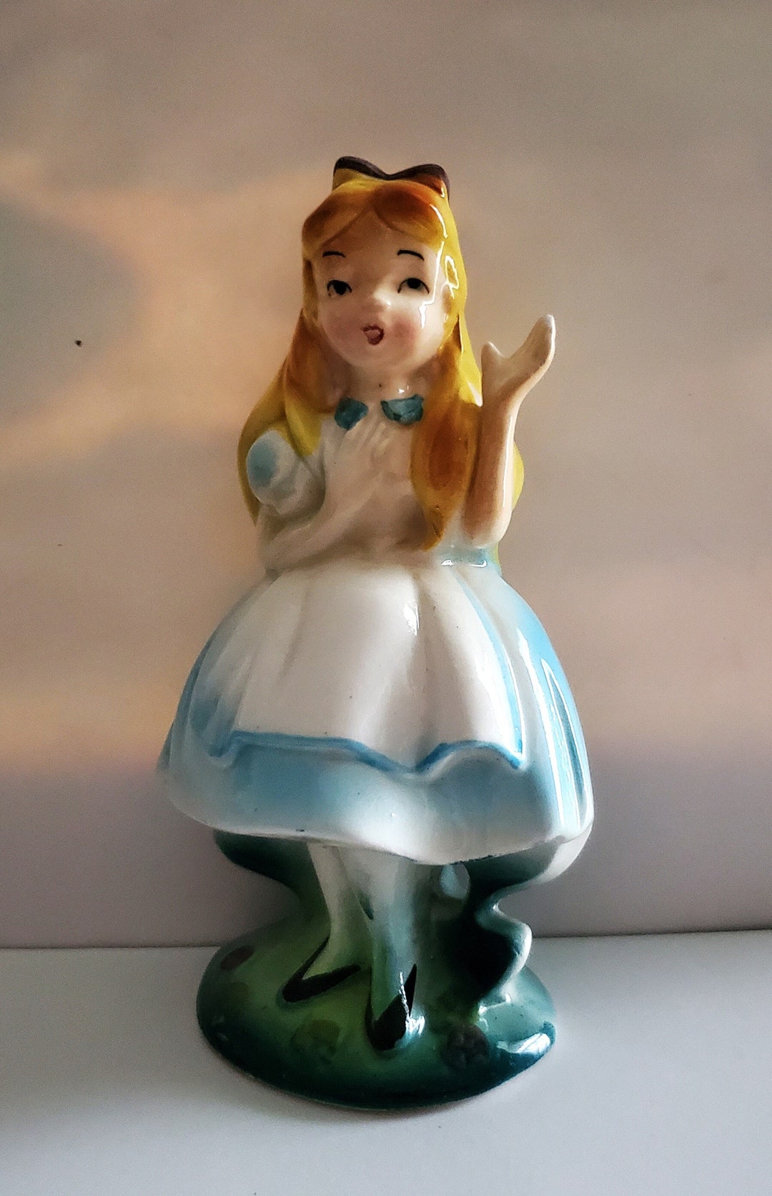 Vintage Porcelain Alice in Wonderland Figurine - Etsy