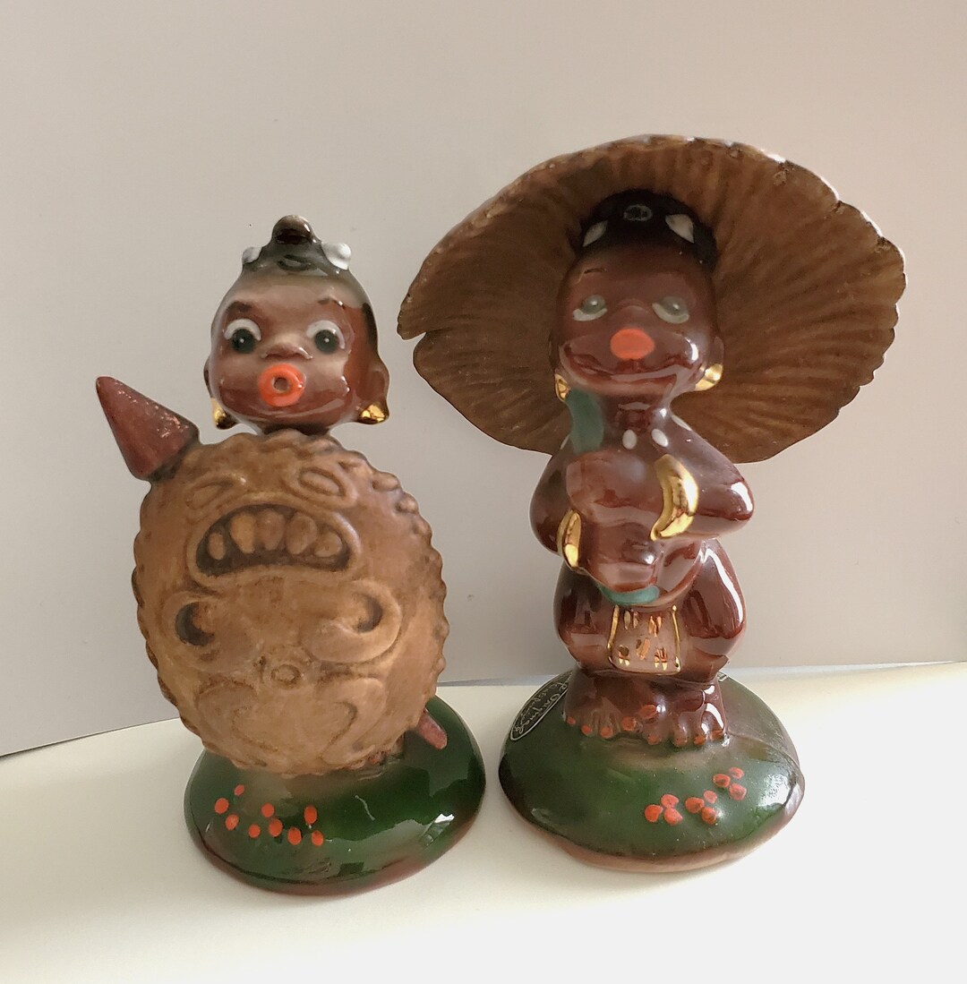 Vintage Josef Bongo & Congo Figurines - Etsy