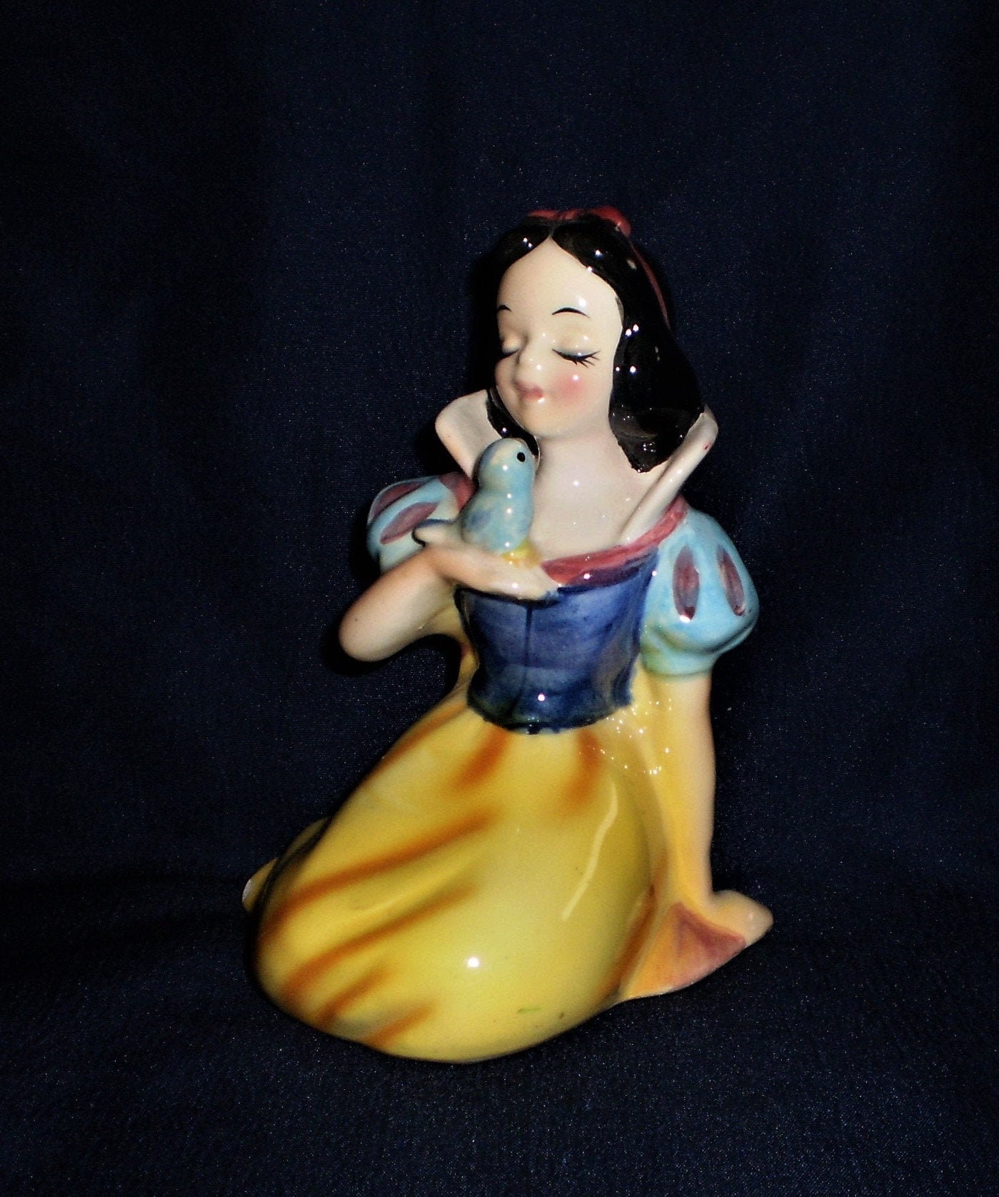 Vintage Snow White With Blue Bird Coin Bank - Etsy