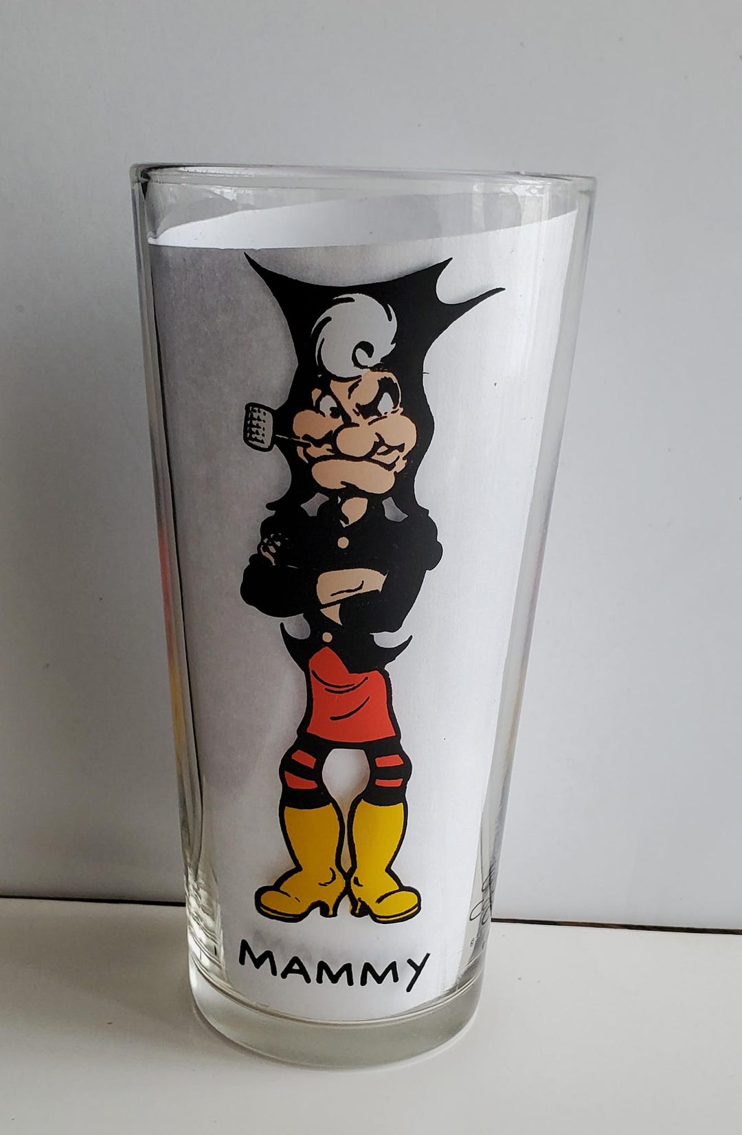 Vintage Li'l Abner Mammy Yokum Glass - Etsy