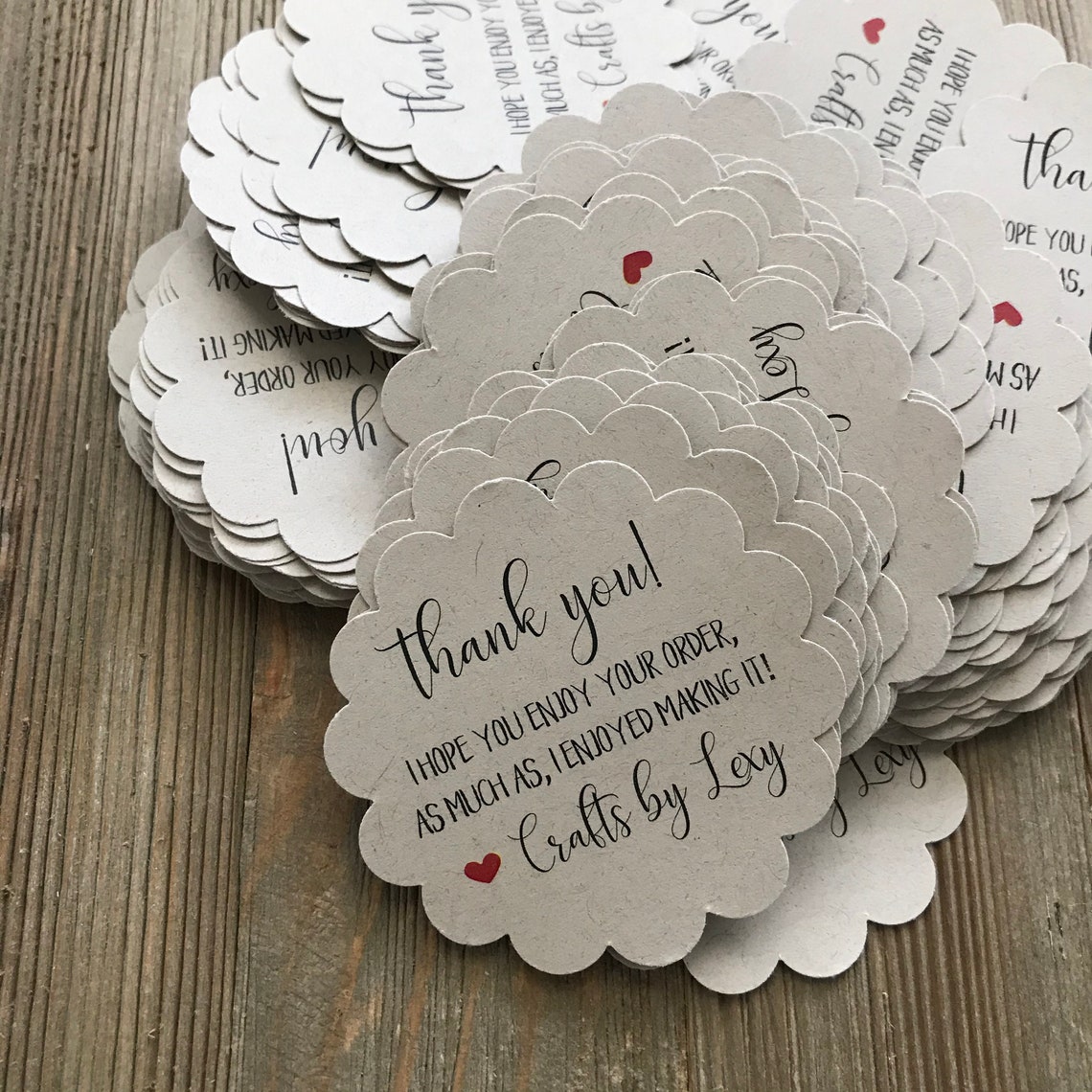 100 ETSY Shop Thank You Tags ETSY Thank You Thank You | Etsy